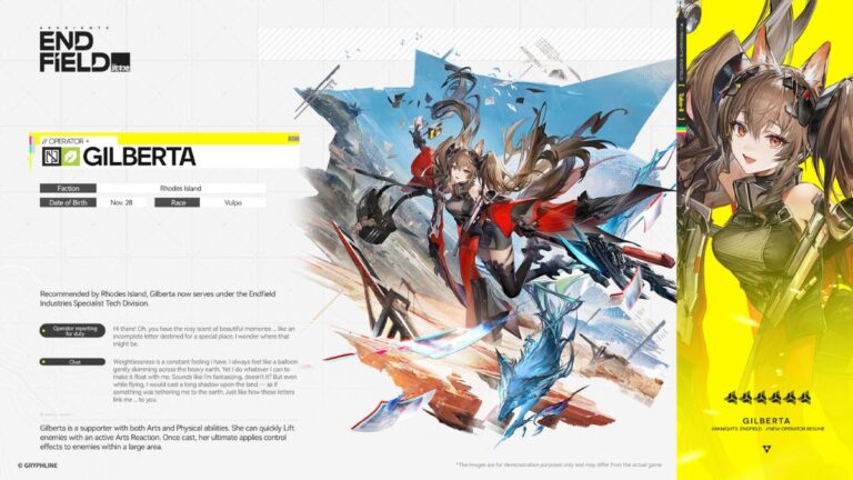 Gilberta Build, Release Date & How to Get | Arknights: Endfield